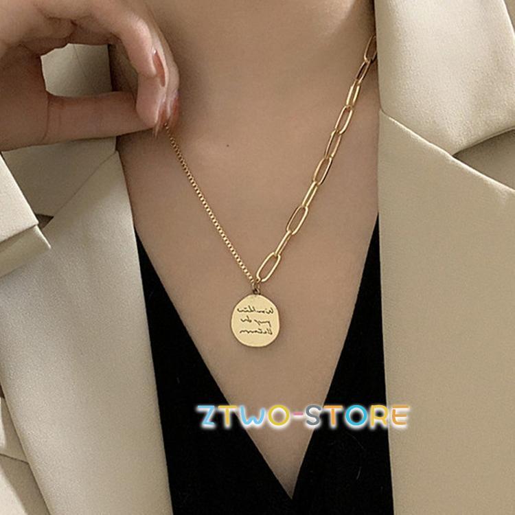 ネックレス レディース メンズ コインネックレス チョーカー チェーンネックレス シンプル 重ね付け おしゃれ カジュアル 女性 男性 : zzz21111-sp106 : Z2ストア ...