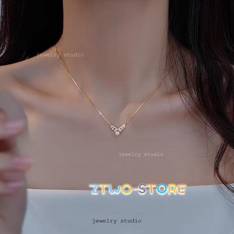 ネックレス レディース パール V字 CZダイヤ シルバー シンプル 重ね付け k14ゴールド 彼女 妻 嫁 母 女性 誕生日プレゼント 母の日ギフト : zzz21111-sp14 : Z2 ...