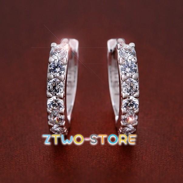 ピアス レディース リング ダイヤ 豪華14粒 エタニティピアス シルバー925 プラチナ仕上げ cz 女性 プレゼント : Z2ストア - 通販 - Yahoo!ショッピング