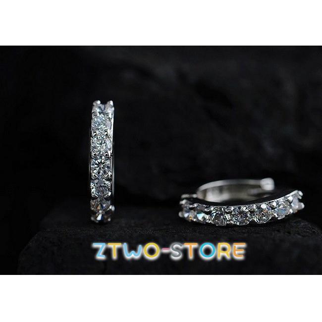 ピアス レディース リング ダイヤ 豪華14粒 エタニティピアス シルバー925 プラチナ仕上げ cz 女性 プレゼント : Z2ストア - 通販 - Yahoo!ショッピング