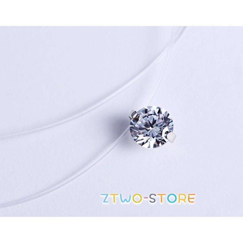 ネックレス レディース 一粒ダイヤ 1カラット 大粒 ペンダントトップ 6mm 8mm 重ね付け シルバー925 釣り糸 プレゼント セール : Z2ストア - 通販 - Yahoo!ショッピング
