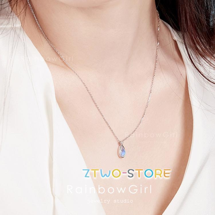 ネックレス レディース ムーンストーン 雫 しずく ティアドロップ 6月誕生石 ジルコニア プラチナ仕上げ 記念日 誕生日 女性 ジュエリー : zzz21111-sp322 : Z2ストア ...