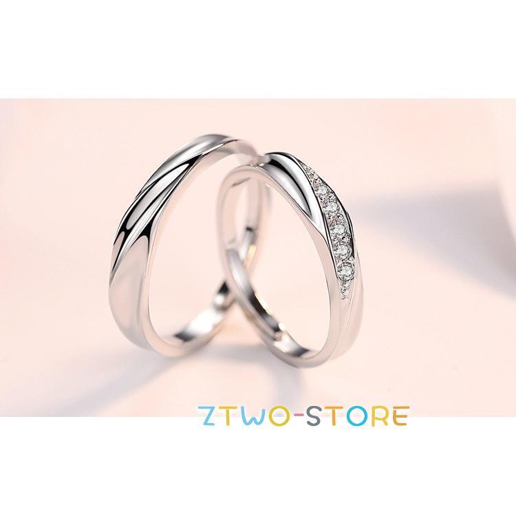 ペアリング 指輪 ダイヤ ウエーブ 波型 贅沢5粒 サイズフリー シルバー925 プラチナ仕上げ C型リング プレゼント : Z2ストア - 通販 - Yahoo!ショッピング