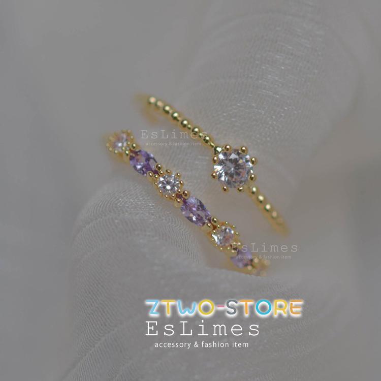 指輪 レディース リング 2点セット 一粒 パープル フリーサイズ カジュアル おしゃれ ゴールド 18kgp 女性 プレゼント : zzz21111-sp457 : Z2ストア - 通販 ...