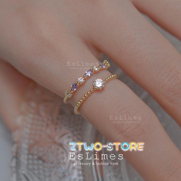 指輪 レディース リング 2点セット 一粒 パープル フリーサイズ カジュアル おしゃれ ゴールド 18kgp 女性 プレゼント : zzz21111-sp457 : Z2ストア - 通販 ...