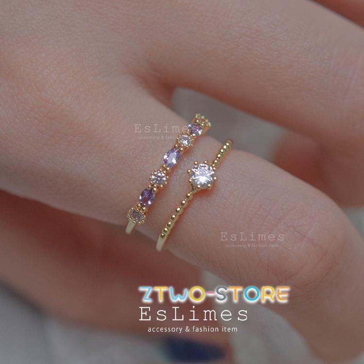 指輪 レディース リング 2点セット 一粒 パープル フリーサイズ カジュアル おしゃれ ゴールド 18kgp 女性 プレゼント : zzz21111-sp457 : Z2ストア - 通販 ...