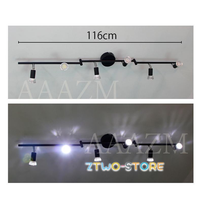 シーリングライト 6~8畳 LED対応 スポットライト おしゃれ 北欧 6灯 和風 ロング 棒状 角度調節 天井照明器具 店舗 リビング 展示室 美術館 食卓用 天井ライト : Z2ストア ...