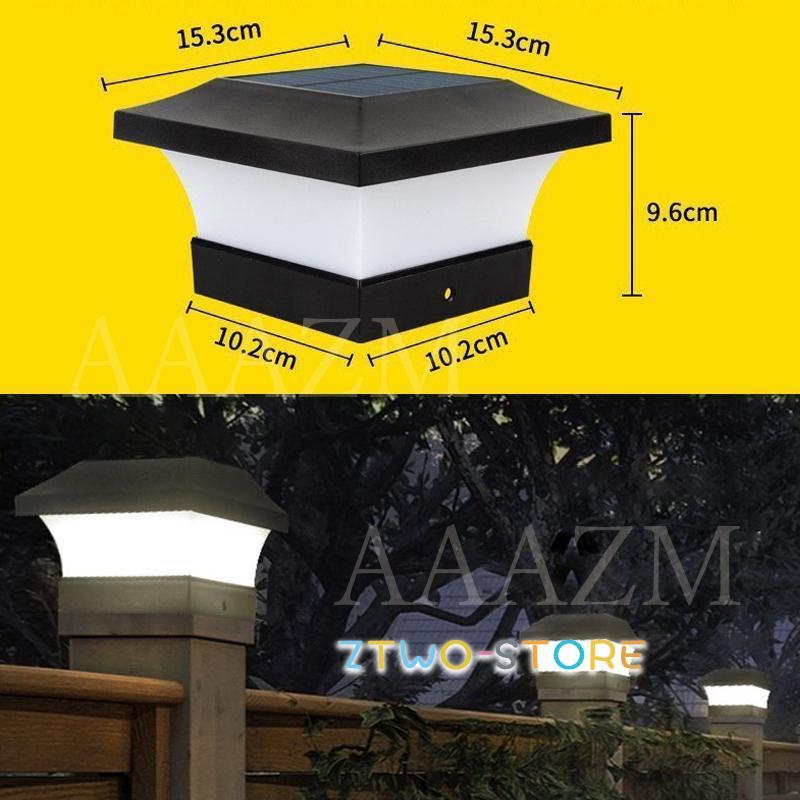 門柱灯 ソーラーライト LED 明暗センサー 自動点灯 玄関外灯 おしゃれ 防雨 防水 屋外照明器具 ガーデン 庭園 門灯 柱上付け エントランス ソーラー充電 表札灯 : zzz21201 ...