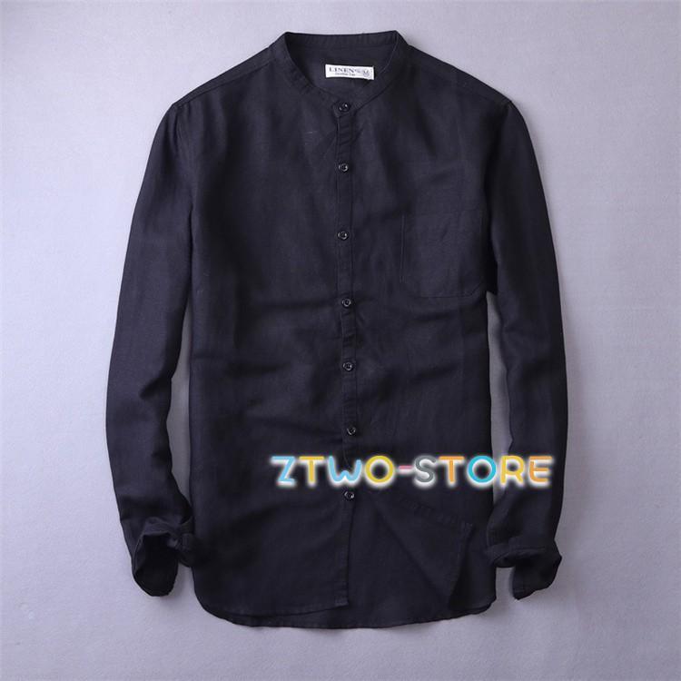 カジュアルシャツ メンズ リネンシャツ 白シャツ ワイシャツ ホワイトシャツ 長袖 シャツ 綿麻 開襟シャツ 秋服 秋物 父の日 : Z2ストア - 通販 - Yahoo!ショッピング