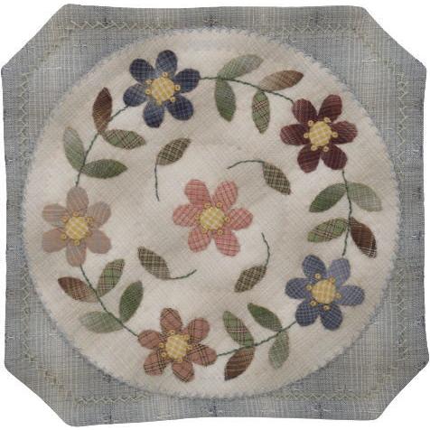 【パッチワークキット】000872 フラワーリース（パターンのみ）＝Happy Ring シリーズ＝ 南久美子/材料セット/タペストリー : ZUIオンラインショップYahoo!店 - 通販 ...