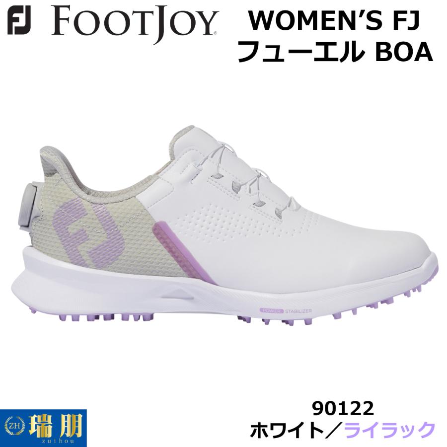 FootJoy FOOTJOY フットジョイ WOMEN'S FJ フューエル BOA 90122 ホワイト／ライラック : 瑞朋 - 通販 - Yahoo!ショッピング