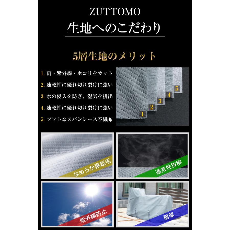 所ジョージの世田谷ベース掲載 バイクカバー 厚手 極厚5層 裏起毛 かぶせるガレージ 2L 大型 250cc 400cc 600cc 750cc 1000cc 等 ZUTTOMO : バイク ...