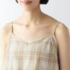 LOHACO - 【SALE】 【レディース】無印良品 婦人 マドラスチェックキャミソール 婦人M ライトベージュチェック 良品計画