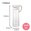 LOHACO - HARIO （ハリオ） 耐熱 ウォーターポット 冷水筒 1400ml MCPRー14ーPUG 1個